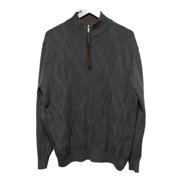Alex Cannon | Sweaters | Alex Cannon Mens Mock Neckline 4 Zip Sweater L ...